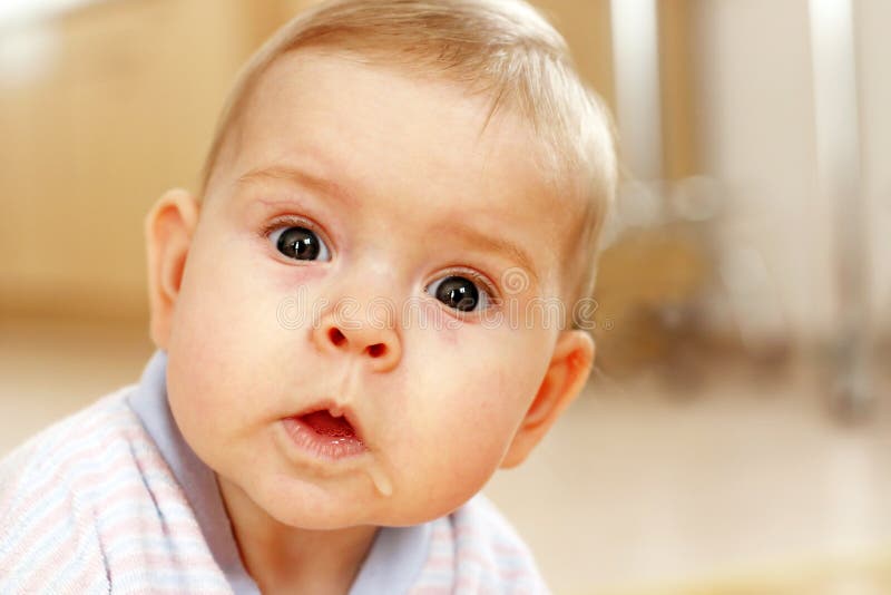 Surprised baby stock image. Image of families, children - 1761393