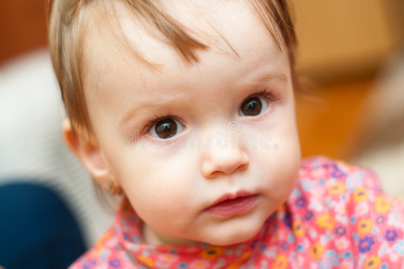 Surprised baby girl stock image. Image of baby, infant - 22491907
