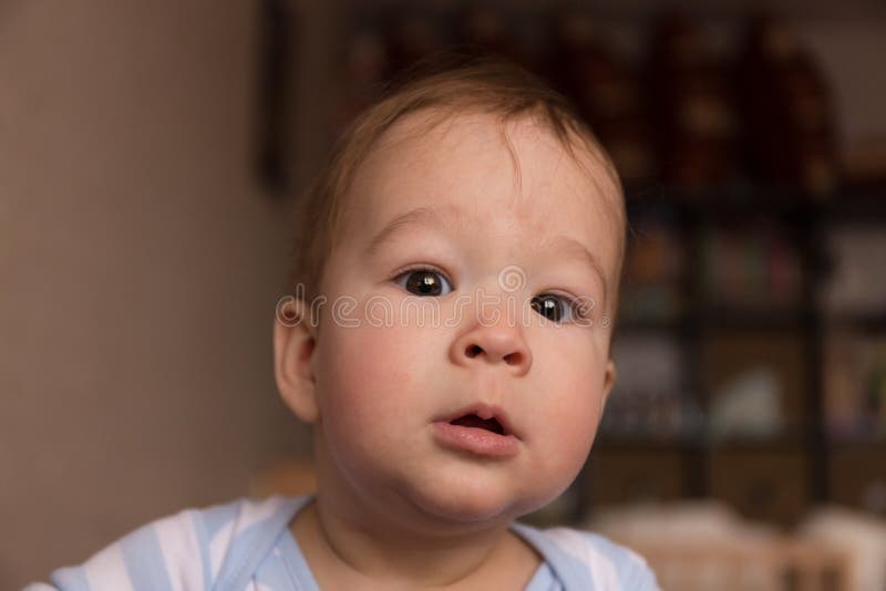 Surprised baby stock photo. Image of face, expression - 64469714