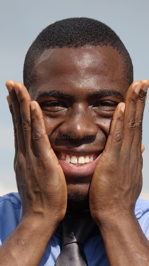 Surprised Black Business Man Stock Photo - Image of surprise, young ...