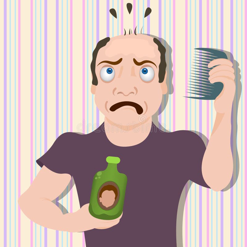 Surprised bold man stock illustration. Illustration of face - 72687130
