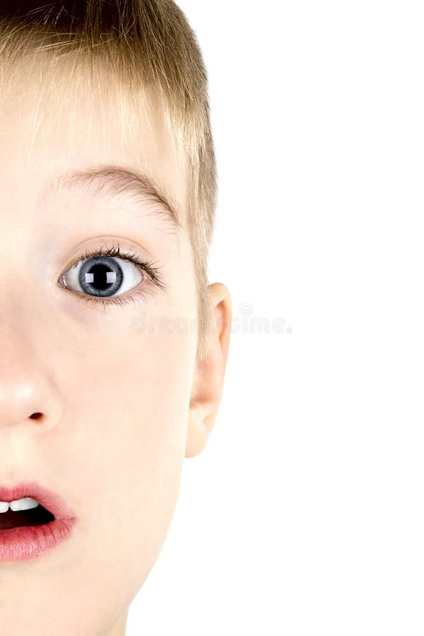 Surprised boy stock photo. Image of hair, excited, making - 17715878