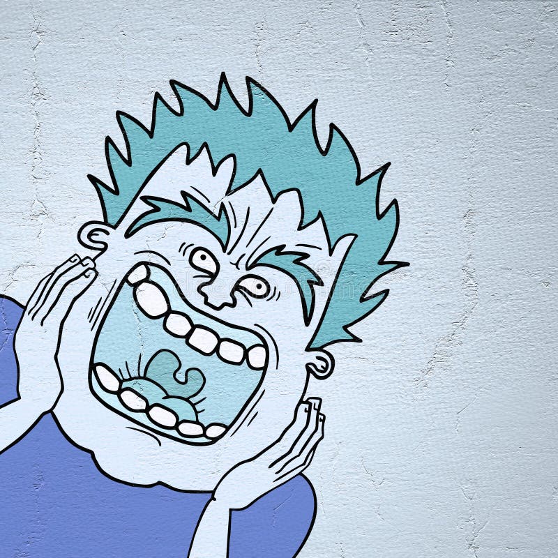 Surprised boy stock illustration. Illustration of drawing - 82009324