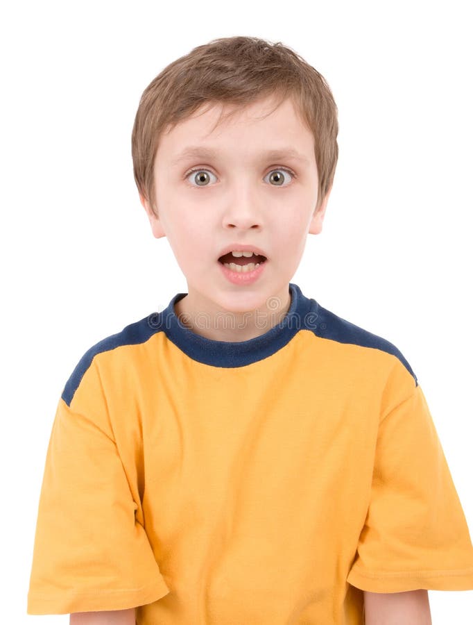 Surprised boy portrait stock photo. Image of background - 2370856