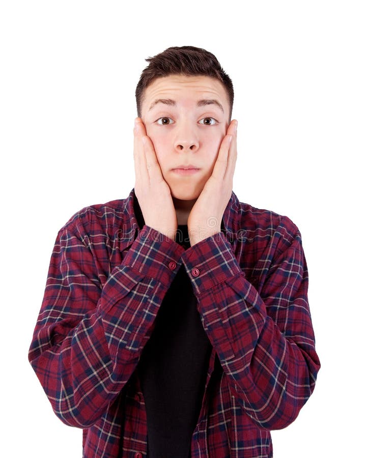 Surprised boy stock photo. Image of shocked, male, caucasian - 75792894