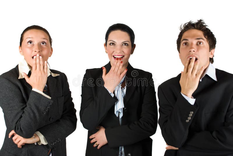 Surprised business people stock photo. Image of businessman - 9238082