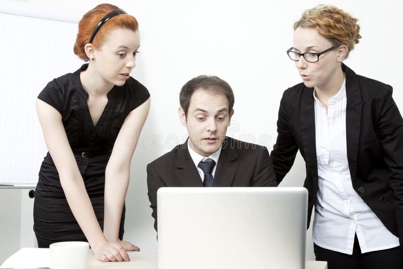 Surprised business team stock image. Image of coworkers - 29504957