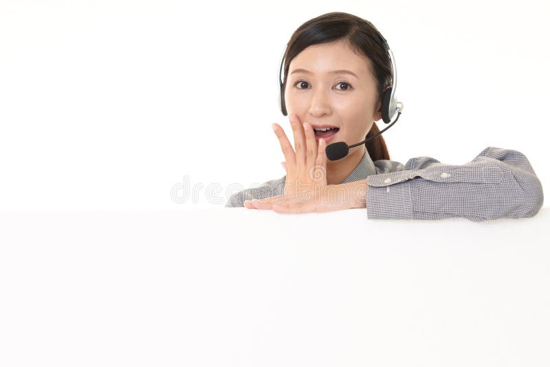 Surprised Call Center Agent Stock Photo - Image of shocked, call: 31447422