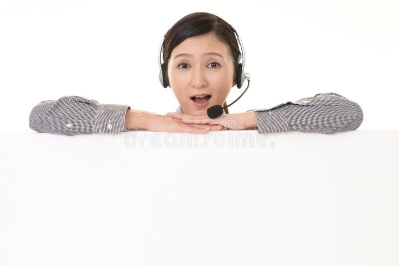 Surprised Call Center Agent Stock Photo - Image of shocked, call: 31447422