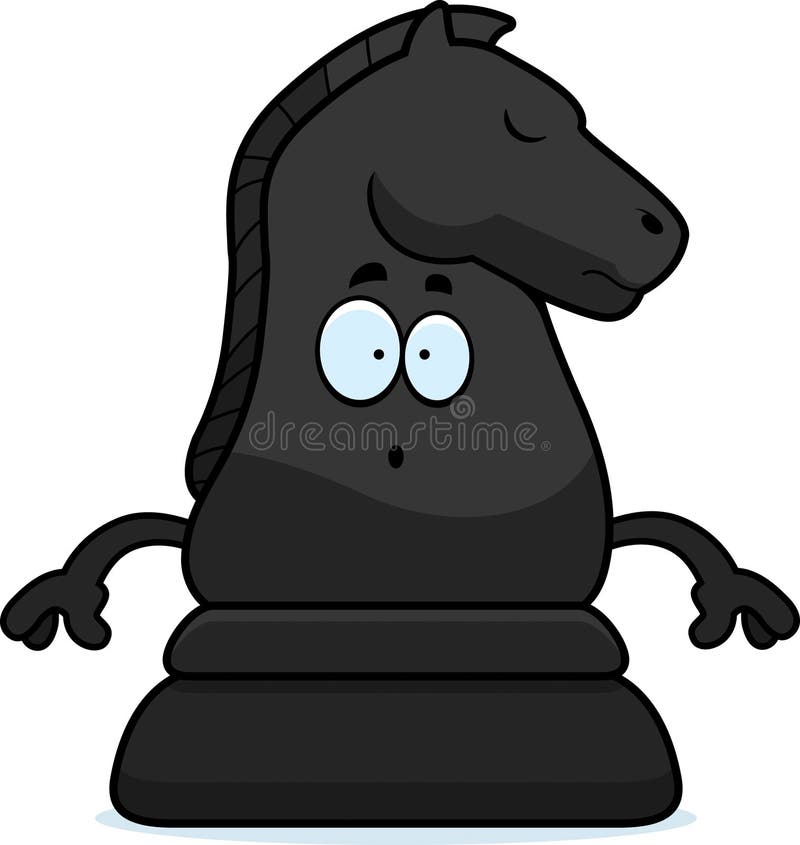 Surprised Cartoon Chess Knight Stock Vector - Illustration of clip ...