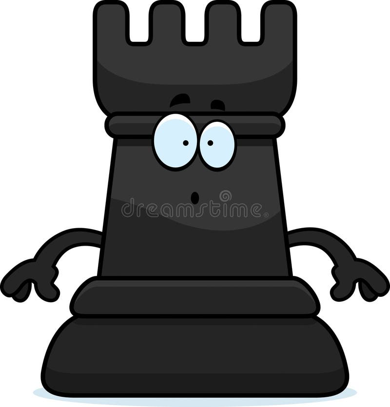 Surprised Cartoon Chess Rook Stock Vector - Illustration of cartoon ...