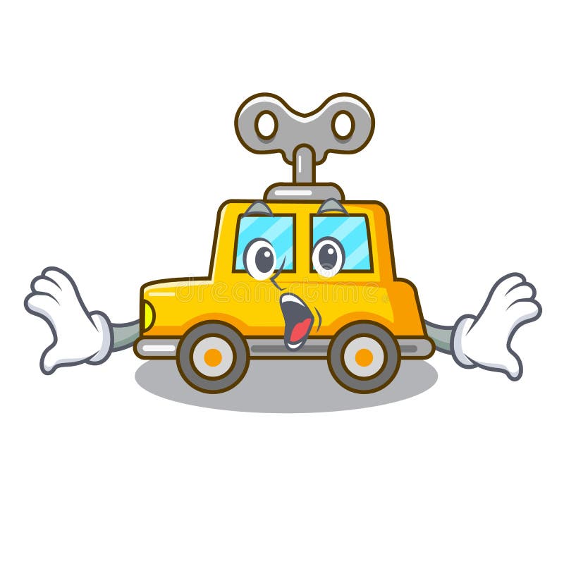 Surprised Cartoon Clockwork Toy Car for Gift Stock Vector ...