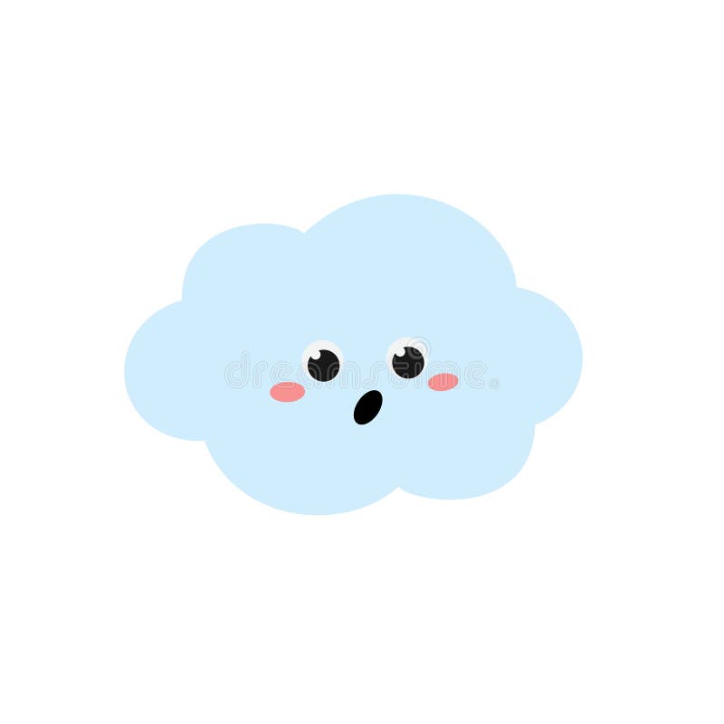 Shocked Comic Cartoon Cloud Face Stock Illustrations – 85 Shocked Comic ...
