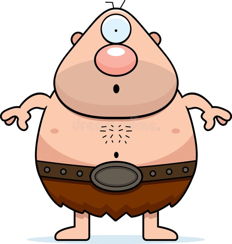 Surprised Cartoon Cyclops stock vector. Illustration of shocked - 51421969