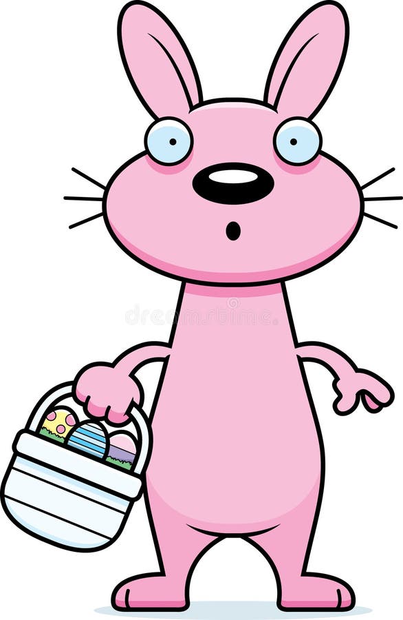 Surprised Cartoon Easter Bunny Stock Vector - Illustration of rabbit ...