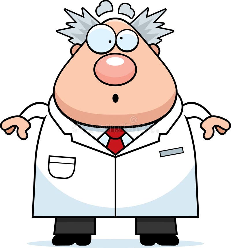 Surprised Cartoon Mad Scientist Stock Vector - Illustration of graphic ...