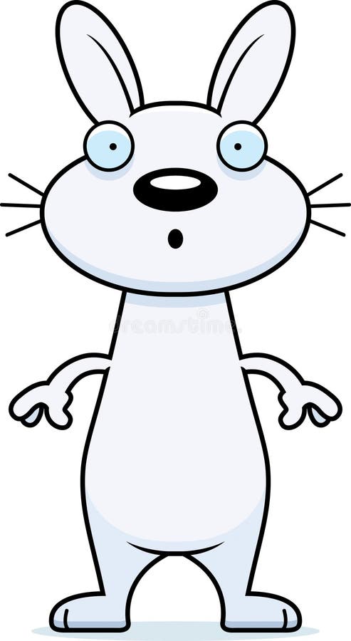 Surprised Cartoon Rabbit stock vector. Illustration of hare - 47479676