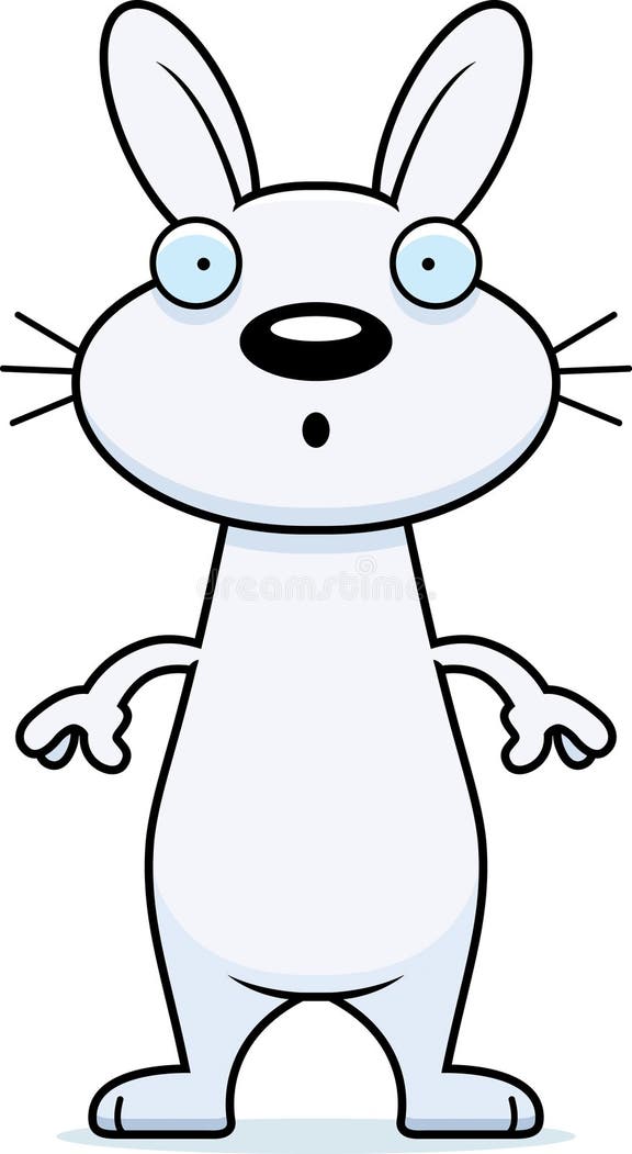 Surprised Cartoon Rabbit stock vector. Illustration of hare - 47479676