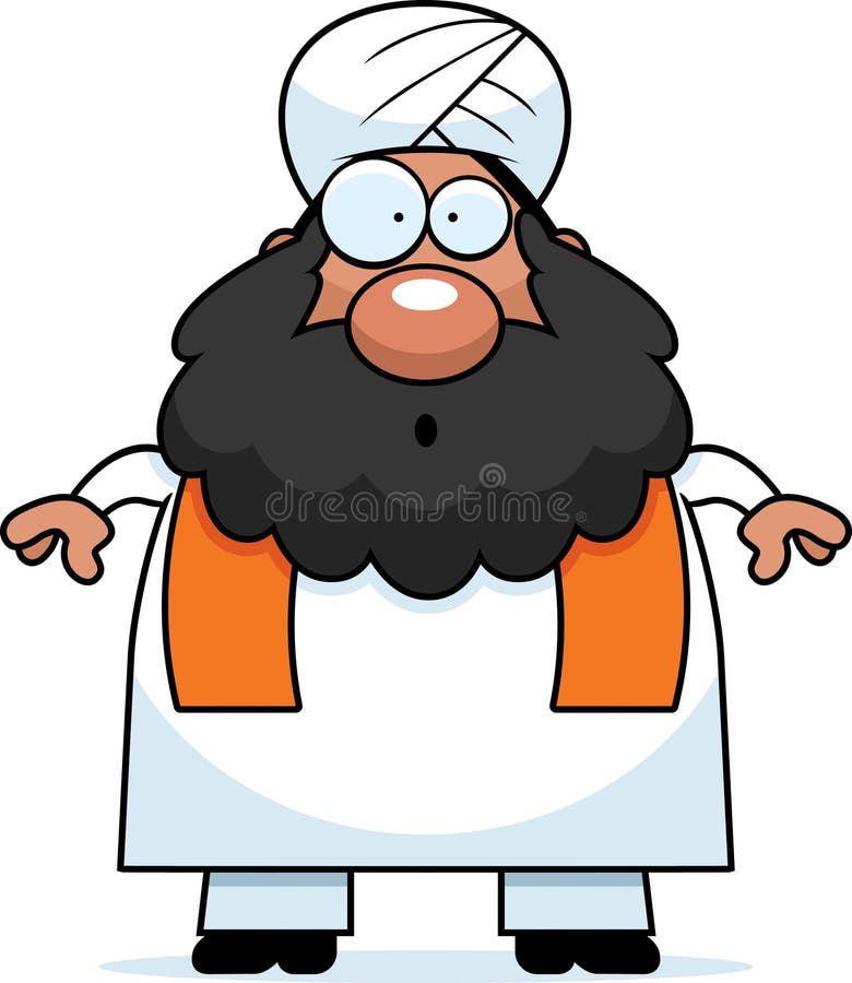 Surprised Cartoon Sikh stock vector. Illustration of surprised - 47714902