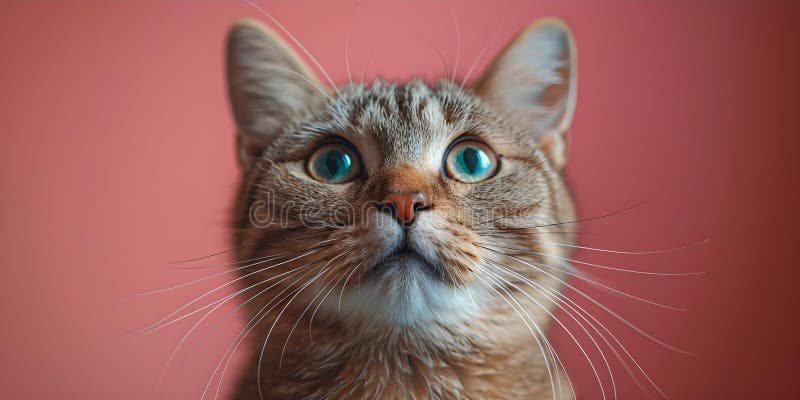 A Surprised Cat Meme Template: Wide Eyes and Raised Eyebrows. Concept ...