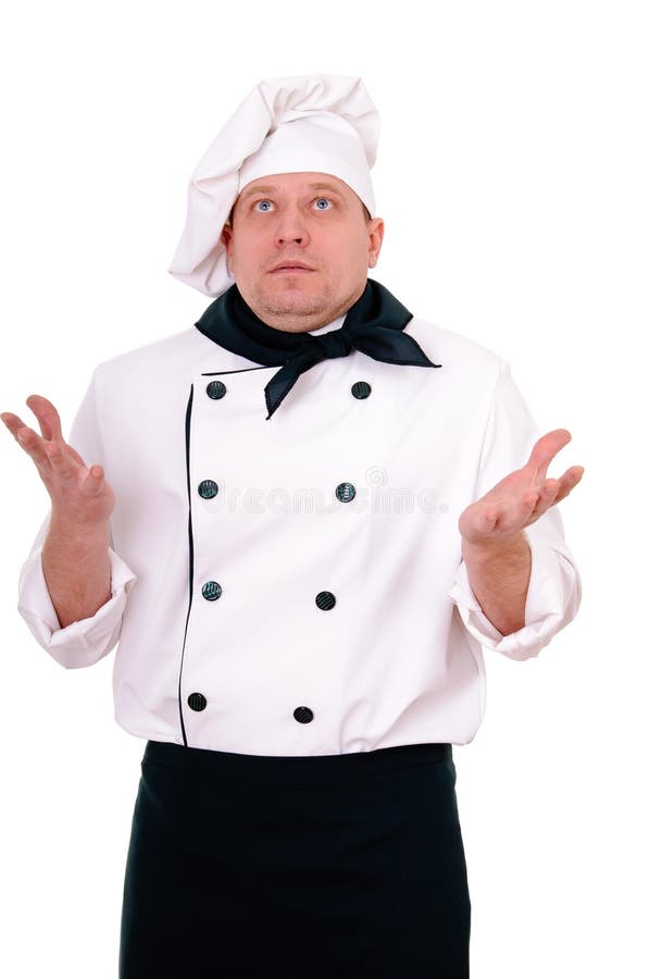 Funny Dirty Restaurant Cook, Chef Stock Image - Image of smoking ...