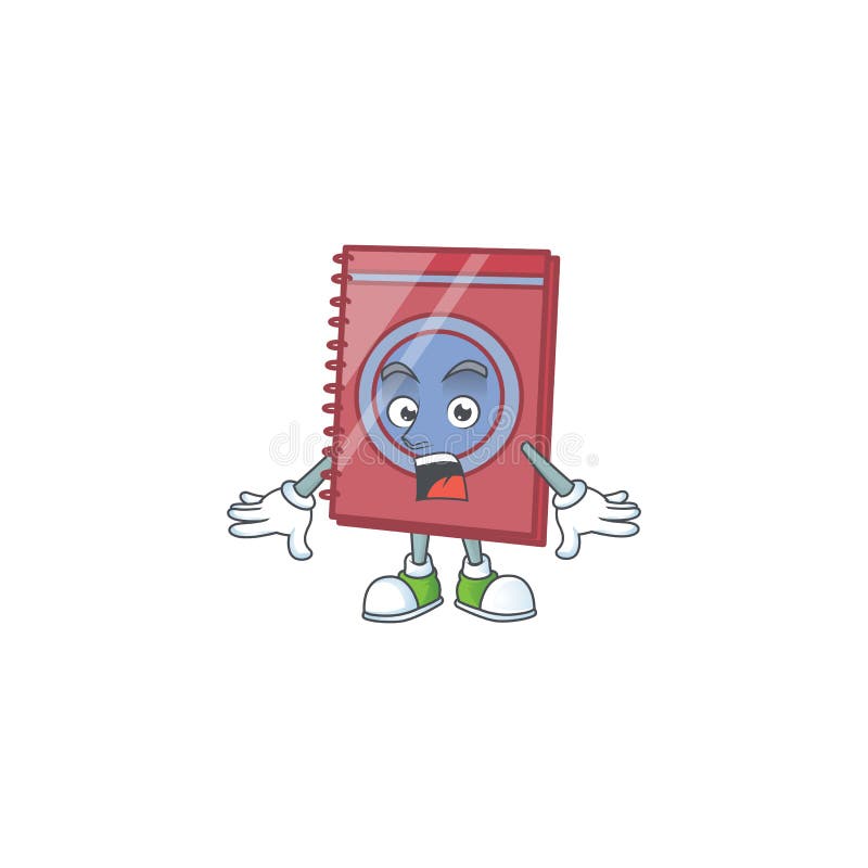 Surprised Closed Book in the Cartoon Character Stock Vector ...