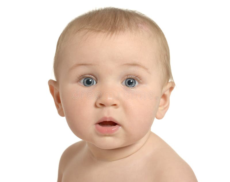 Surprised cute baby stock image. Image of person, funny - 55713407