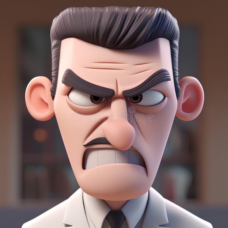 Surprised Doctor, 3d Illustration, Square Composition, High Resolution ...