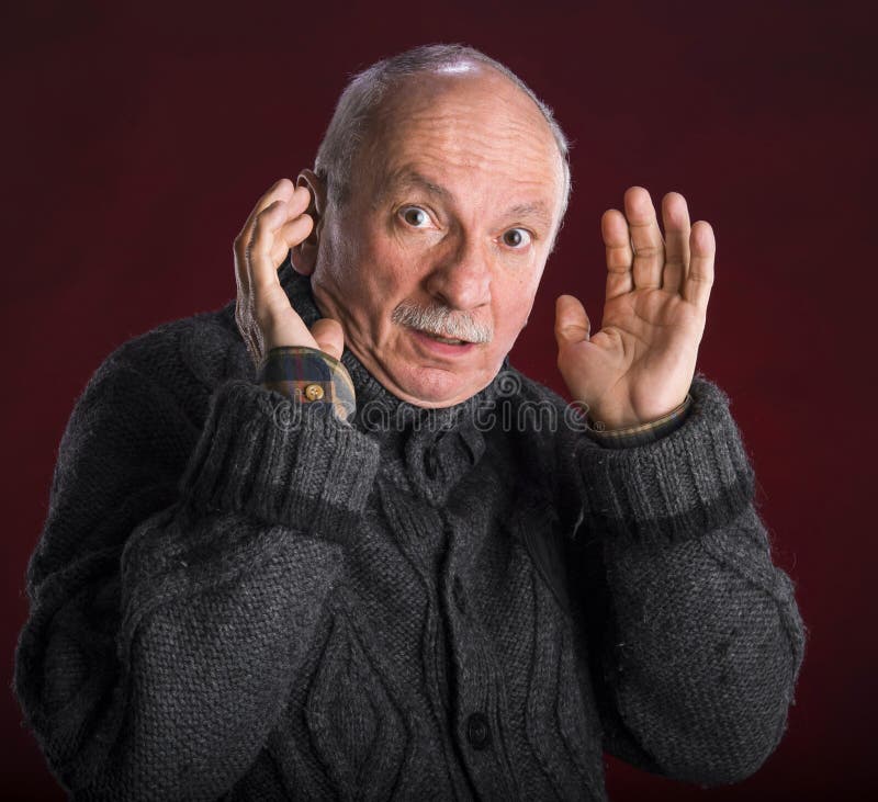 Surprised elderly men stock photo. Image of older, amaze - 49985594