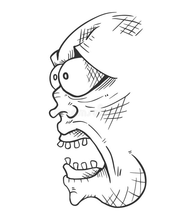 Surprised face draw stock vector. Illustration of surprise - 298422749