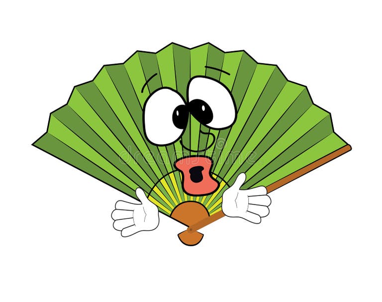 Surprised fan cartoon stock illustration. Illustration of character ...