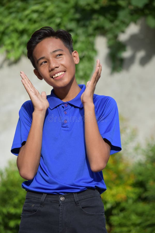 Surprised Good Looking Filipino Juvenile Stock Photo - Image of ...