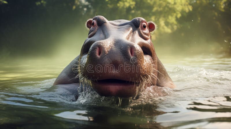 Surprised Hippopotamus: a Hyper-realistic Portraiture in Cryengine ...