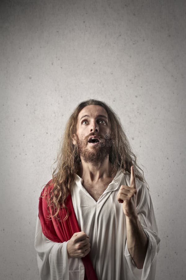 Surprised Jesus stock image. Image of background, christ - 63575465