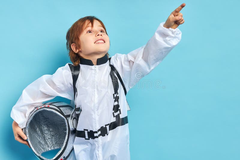 Surprised Kid Astronaut Isolated Over Blue Background Stock Image ... Surprised Kid Astronaut Isolated Over Blue Background Stock Image ...