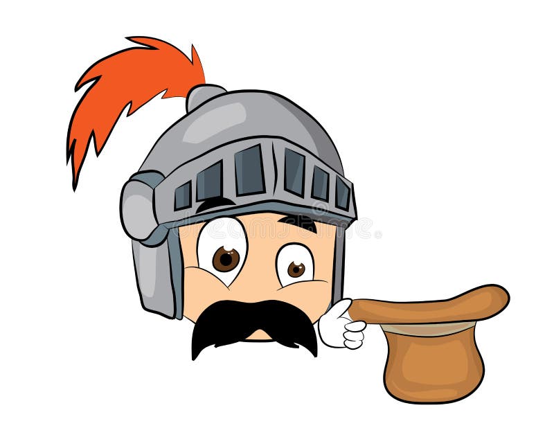 Cartoon Illustration Knight Surprised Stock Illustrations – 25 Cartoon ...