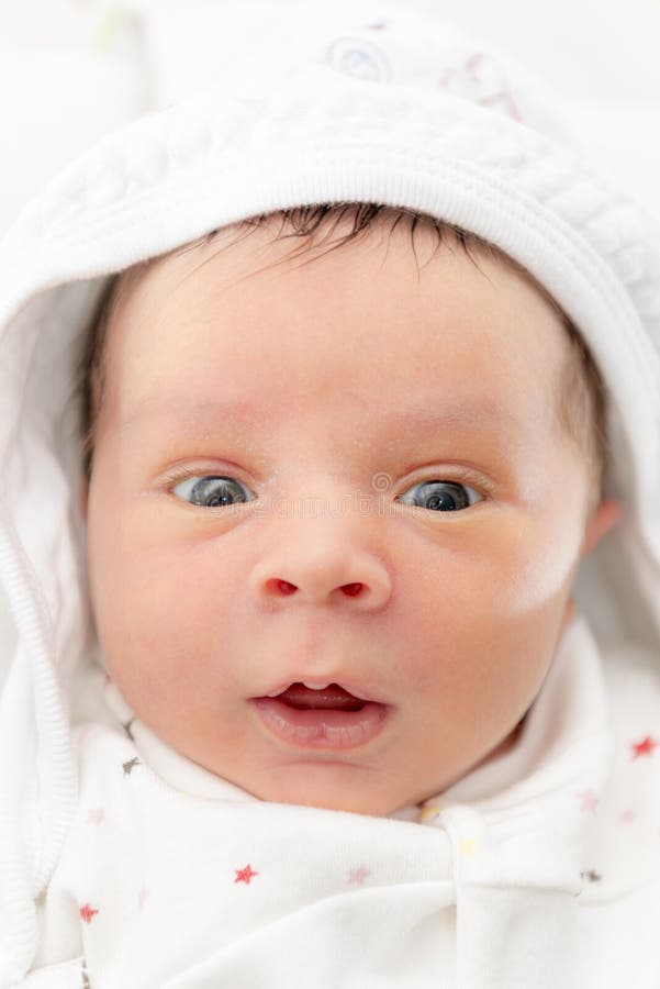Surprised Little Baby stock image. Image of expression - 34267831