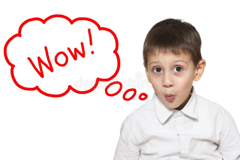 Surprised little boy stock photo. Image of surprise, adolescence - 27166244