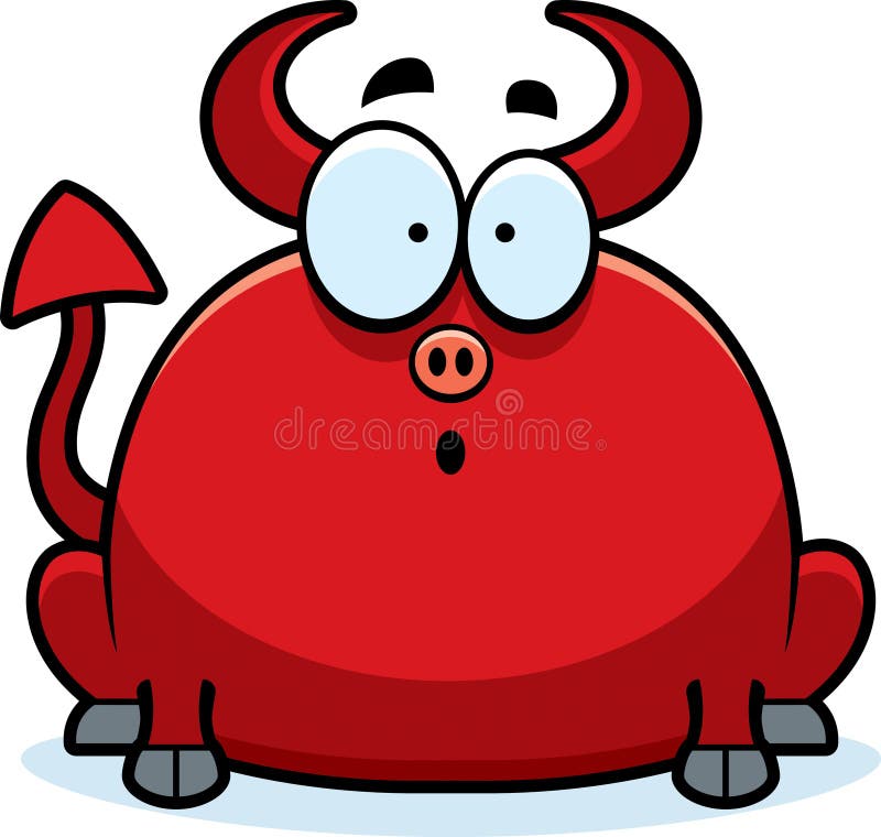 Surprised Little Devil stock vector. Illustration of devil - 47476427
