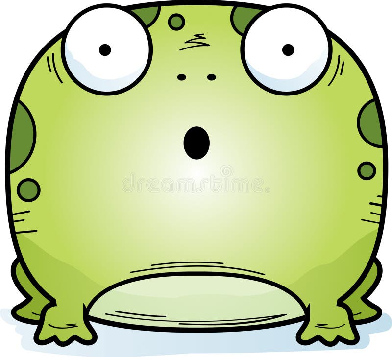 Surprised Little Frog stock vector. Illustration of toad - 115750063