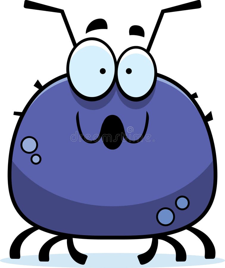 Surprised Little Tick stock vector. Illustration of mite - 47091213