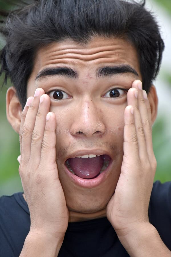A Surprised Male Man stock photo. Image of surprised - 146639742