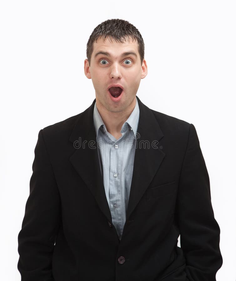 Surprised man stock photo. Image of staring, face, person - 13644240