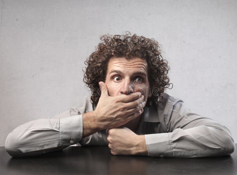 Surprised Man stock photo. Image of adult, think, discredit - 27068604