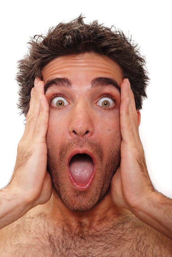 Surprised man stock photo. Image of expression, male, facial - 5392236