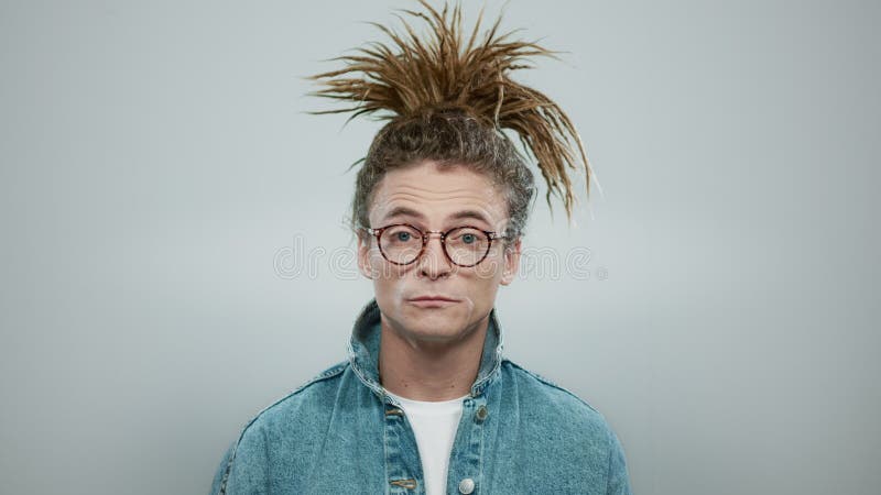 Surprised Man Looking at Camera. Handsome Guy with Wow Expression Stock ...