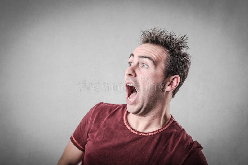 Surprised man stock image. Image of surprised, weird - 46385515