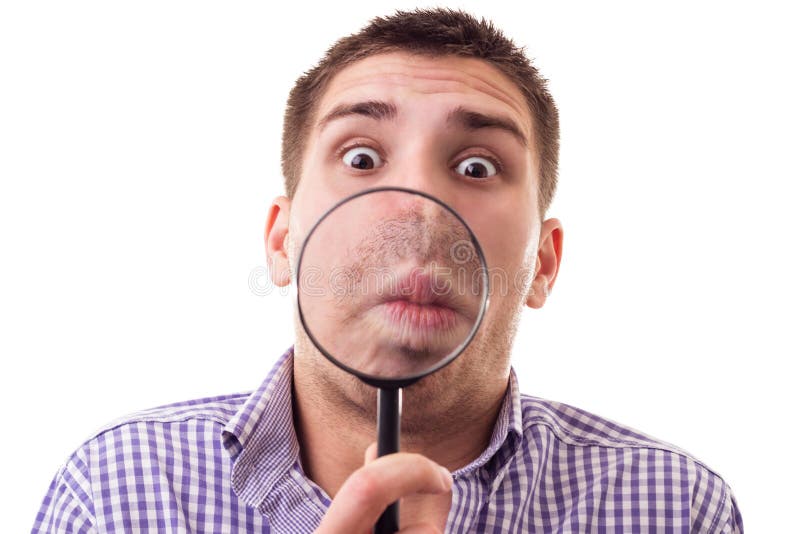 Cat Looking into the Mirror and Seeing a Reflection of a Lion. Stock ...