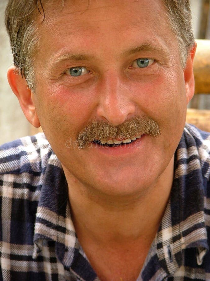 Man Mustache Smile Middle Aged Dad Stock Photos - Free & Royalty-Free ...