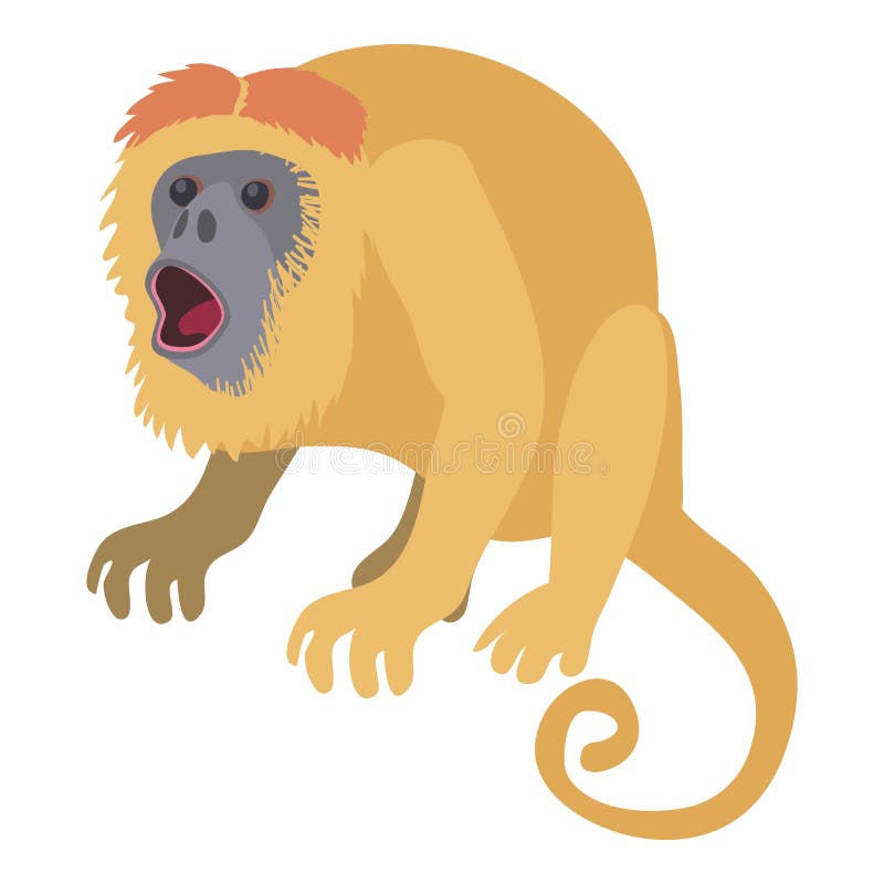 Surprised Monkey Head Gawking, Doodle Icon Drawing Stock Vector ...